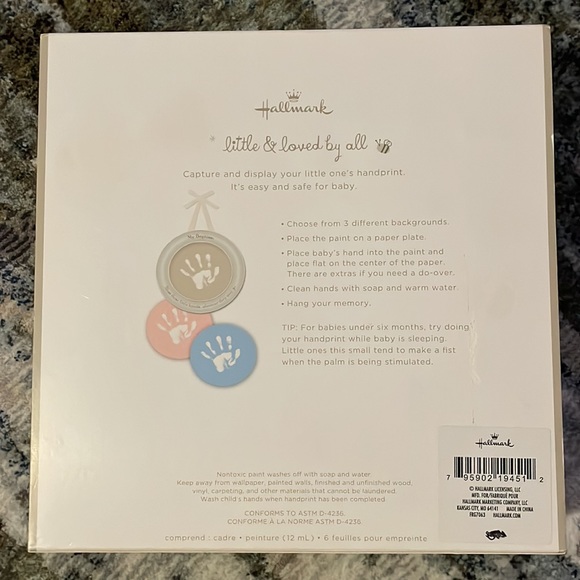 Hallmark | Accents | Brand New In Box Hallmark My Baptism Handprint ...